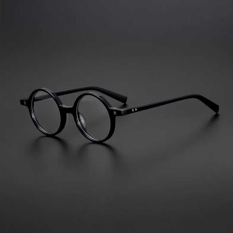 Milo Retro Round Acetate Glasses Frame – SouthoodEyewear