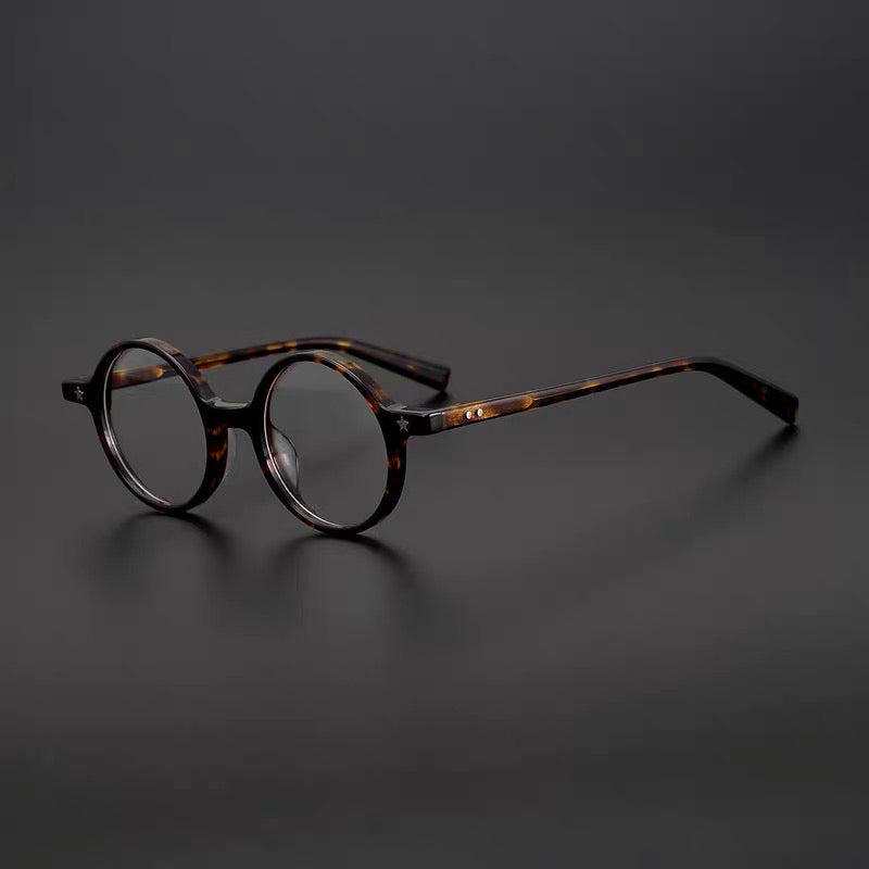 Milo Retro Round Acetate Glasses Frame – SouthoodEyewear